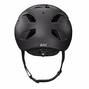 Bern Allston Adult Bike Helmet - Low Profile Comfortable Ventilated Urban Commuter Urban Cycling Helmet for Bicycle, Safety Certified for Men & Women(Matte Black, Large)