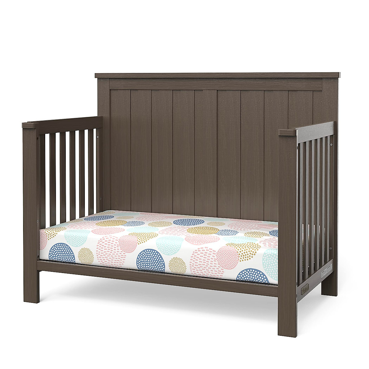 Child Craft Calder 4-in-1 Convertible Crib, Baby Crib Converts to Day Bed, Toddler Bed and Full Size Bed, 3 Adjustable Mattress Positions, Non-Toxic, Baby Safe Finish (Brushed Truffle)