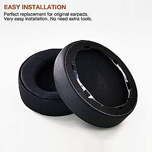 TENNMAK Earpads Replacement for Anker Soundcore Life Q35 Bluetooth Headphone Ear Pad Eartips (Black)
