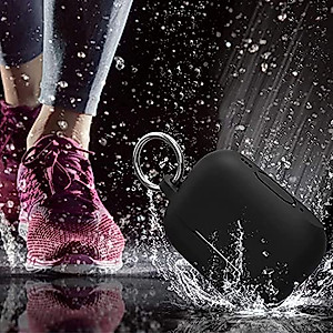 for Airpods Pro 2nd Generation Case Cover 2022, Soft Silicone Skin Cover Shock-Absorbing Protective Case with Keychain for New Apple Airpods Pro Case [Front LED Visible]