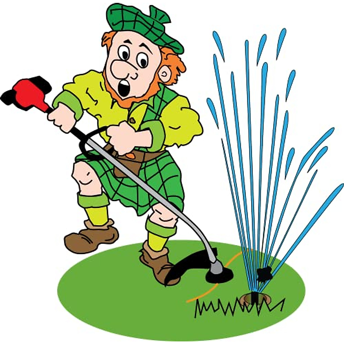 GRASSHOLE - Sprinkler Head Protection (10-Pack) Sprinkler Donut, Lawn Sprinkler Guard, Plastic Donuts for Sprinkler Heads