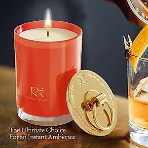 ESNA HOME Luxury Highly Scented Soy Candle | Natural Lavender Essential Oils Aromatherapy Candles for Relaxation | Unique Gifts for Women | Living Room Decor | 8.8oz 50 Hours Long Lasting Clean Burn