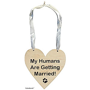 Pulse Brands Engagement Photo Prop Sign - My Humans are Getting Married - Engagement Gifts - Bride to Be - Engaged - Engagement Gifts for Couples