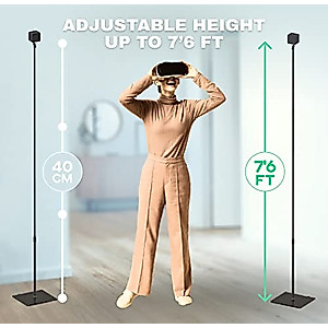 Skywin VR Glass Stand - Compatible with HTC VR Sensors - Base Station for Vive Steam VR and Rift Constellation Sensors (2-Pack)