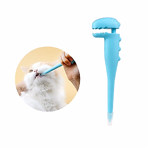 TAOZUA Cat Pill Shooter, Pet Pill Dispenser with 2 Silicone Tips, Medicine Pill Pusher for Cats, Puppies and Small Animals