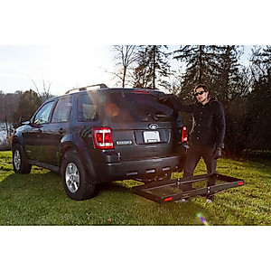 Rage Powersports 60" Folding Bumper Hitch Cargo Carrier Tray