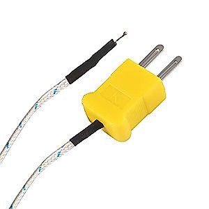 UMLIFE 1M K Type Mini-Connector Thermocouple Temperature Probe Sensor Measure Range -50~700°C,Compatible with TM902C/ TES1310 (6 Pieces)