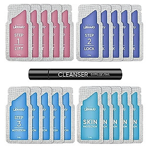 Libeauty Brow Lamination Kit Lash Lift Kit Lasting 8 Weeks Sachet Disposable Upgraded Version Curling Perming Wave Lotion & Liquid Set Home Perm Kit