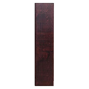 BOWERY HILL Traditional 48" Tall 4-Shelf Wood Bookcase in Cherry