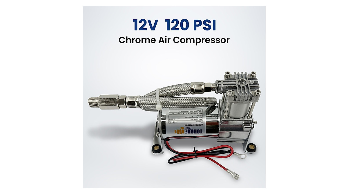 TORQUE 12V Heavy Duty Air Compressor Kit - 120 PSI