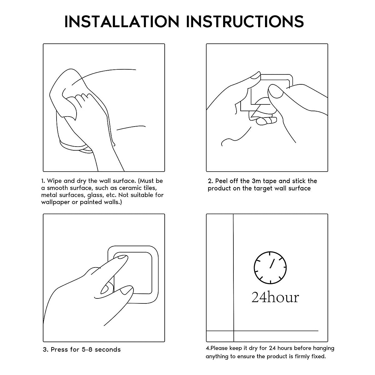 Paper Towel Holders,Paper Towels Rolls - for Kitchen,Paper Towel Holder Under Cabinet,Paper Towels Bulk- Self-Adhesive Under Cabinet (Black)