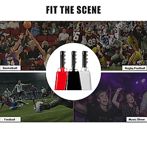 Steel Cowbell with Handle 8 Inch Cow Bells Noise Makers, 2 Pack Large Cowbells for Sporting Events, Hand Percussion Cowbells Cheering Bell for Football Game Party Concert Graduation School (Red)