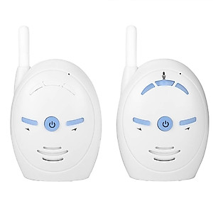 Bewinner Digital Audio Baby Monitor, 2.4Ghz Nanny Intercom Electronic Alarm Monitor,Support Two-Way Talk and Audio Monitoring,Plug and Play,Audio Monitor Range up to