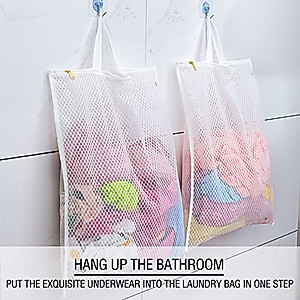 TENRAI Laundry Bag Mesh Wash Bag，Use YKK Zipper，Tote Bag Bathroom Hanging, Bra Fine Mesh Wash Bag for Underwear 3 Bags（3M Cellular Mesh ）