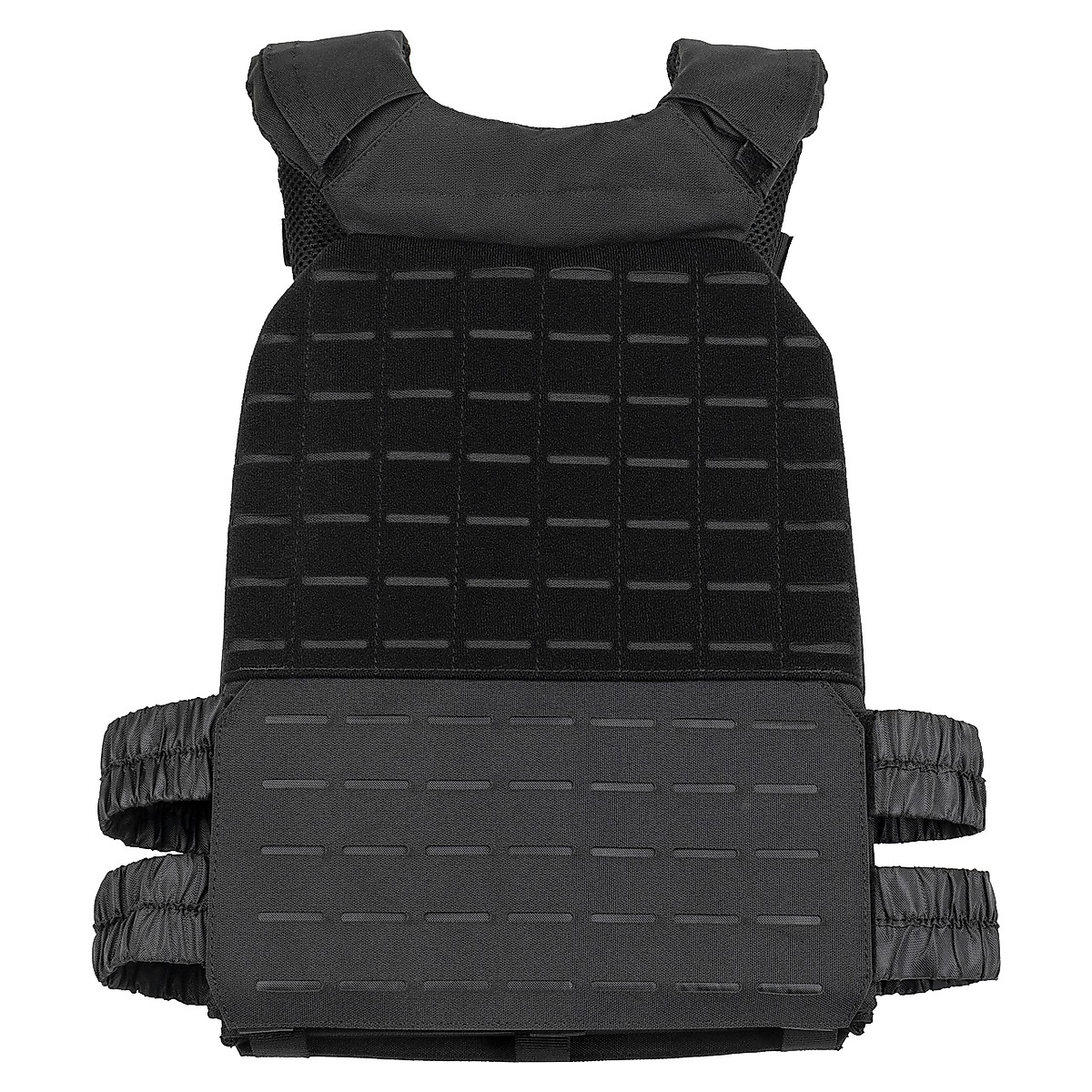 WOLF TACTICAL Adjustable Weighted Vest – WODs, Strength and Endurance Training, Fitness Workouts, Running (Black)