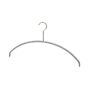 MAWA 110564 Non-Slip Mawa Hangers, Human Body Hangers, Set of 10, Silver