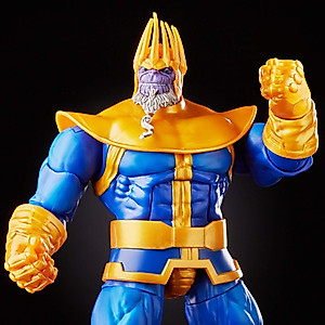 Marvel Hasbro Legends Series 6-inch Collectible Action Figure Thanos Toy, Premium Design and 3 Accessories , Blue