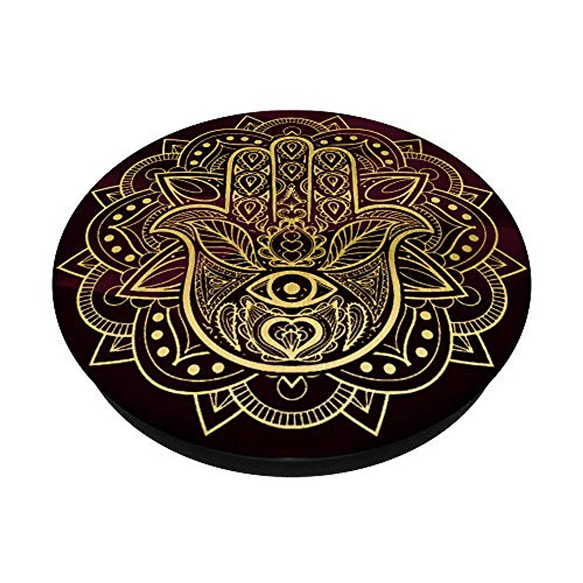 Yoga Mandala Flower Hamsa Hand Yoga & Meditation Woman PopSockets PopGrip: Swappable Grip for Phones & Tablets