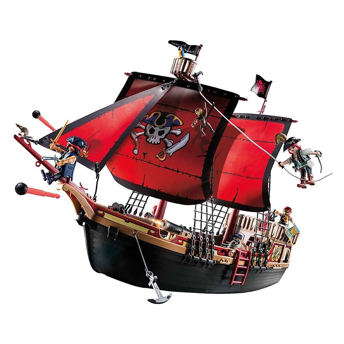 Playmobil 70411 Pirates Large Floating Pirate Ship with Cannon