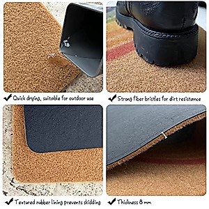 BinHang Indoor Welcome Mat, Door Mats Indoor Entrance Hello Motherfucker Hey, Hi How Ya Derrn Faux Coir Easy to Maintain Environmentally Friendly (23.6"X15.7")