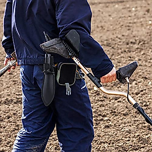 Metal Detector Shovel, Kemaier Heavy Duty Double Serrated Edge Digger, Metal Detecting Digging Tool with Sheath for Belt Mount, Gardening Accessories for Metal Detection Digging Loosening Planting
