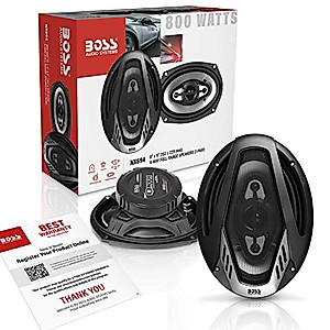 BOSS Audio Systems NX694 Car Speakers - 800 Watts Per Pair, 400 Watts Each, 6 x 9 Inch, Full Range, 4 Way, Sold in Pairs