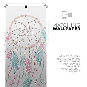 DesignSkinz Watercolor Dreamcatchers v2 | Protective Vinyl Decal Wrap Skin Cover Compatible with The Samsung Galaxy Z Flip (Full-Body, Screen Trim & Back Glass Skin)