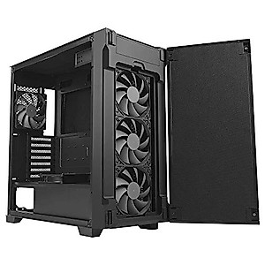 Antec P10 FLUX, F-LUX Platform, 5 x 120mm Fans Included, Reversible & Swing-Open Front Panel, Air-Concentrating Filter, 5.25" ODD, Fan-Speed Control, Sound-Dampening Side Panels, Mid-Tower Silent Case