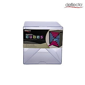 Deflecto Stackable Cube Organizer, 6 inch x 6 inch