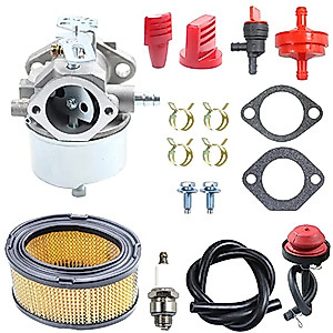 BOSFLAG 632334 Carburetor Replaces Tecumseh 632110, 632111, 632370, 632536, 640105, 632334A, 632370A, John Deere AM108405, AM100246 for Tecumseh HM100, HM80, HM70, OH358SA, OHSK110, HSSK50 Engines
