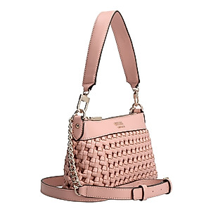 GUESS Sicilia Top Zip Shoulder Bag Pink One Size