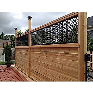 HiddenFlower1US - Privacy Screen Metal Garden Fence Decor Art