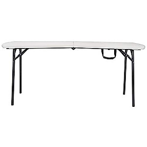 CoscoProducts Diamond Series 300 lb. Weight Capacity Folding Table, 6' X 30", White