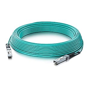10G SFP+ AOC Cable - 10GbE SFP+ to SFP+ Active Optical Fiber Cable, OM3 MMF Direct-attach Fiber Assemblies with SFP+ connectors for Cisco SFP-10G-AOC10M, Ubiquiti UniFi, Supermicro, Mikrotik, 10-meter