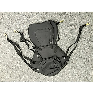 Pactrade Marine Adjustable Padded Deluxe Kayak Seat with Detachable Back Backpack/Bag Canoe Backrest