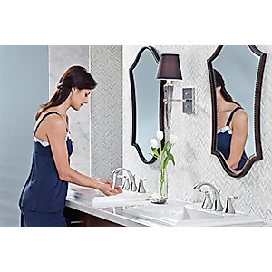 Moen T6905-9000 Voss Two-Handle Widespread Bathroom Faucet with Valve, Chrome