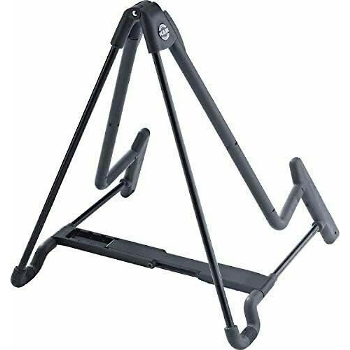K&M König & Meyer 17581.014.55 Heli 2 Electric Folding A-Frame Guitar Stand for Electric Guitars | Adjustable and Collapsible | Sturdy and Durable Professional Choice | German Made Black