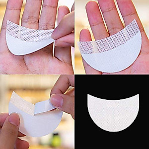 BetterJonny 200 Pieces Eyeshadow Stencils Pads, Eyeshadow Shields Lint Free Under Patches for Eyelash Extensions,Tinting and Lip Makeup Residue