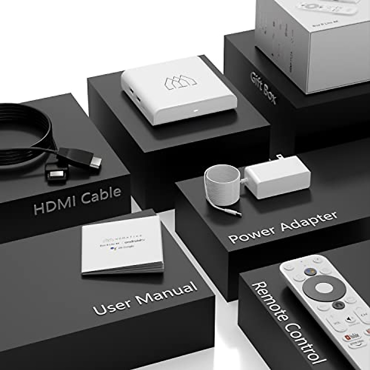 HOMATICS Android TV Box 11.0,2GB 16GB Smart TV Box Netflix Google Certified 4K HDR Streaming Media Player S905Y4 Support 2.4G 5.0G WiFi BT 5.0 Google Assistant Dolby Audio