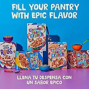 French Toast Crunch Sweetened Breakfast Cereal, 17.4 OZ Family Size Cereal Box