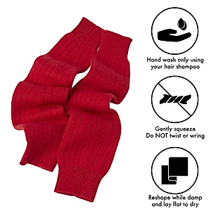 Cashmere Boutique Long Leg Warmers for Women and Girls – Perfect for Any Occasion, Stylish, Fancy, Super Warm & Comfy Winter Leg Warmer Socks - Black, One Size