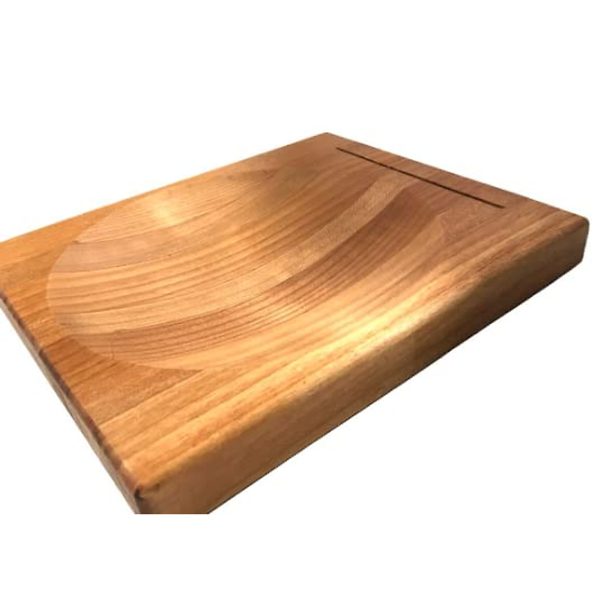 Alaska Ulu Alder Wood Chopping Bowlboard Top Slot