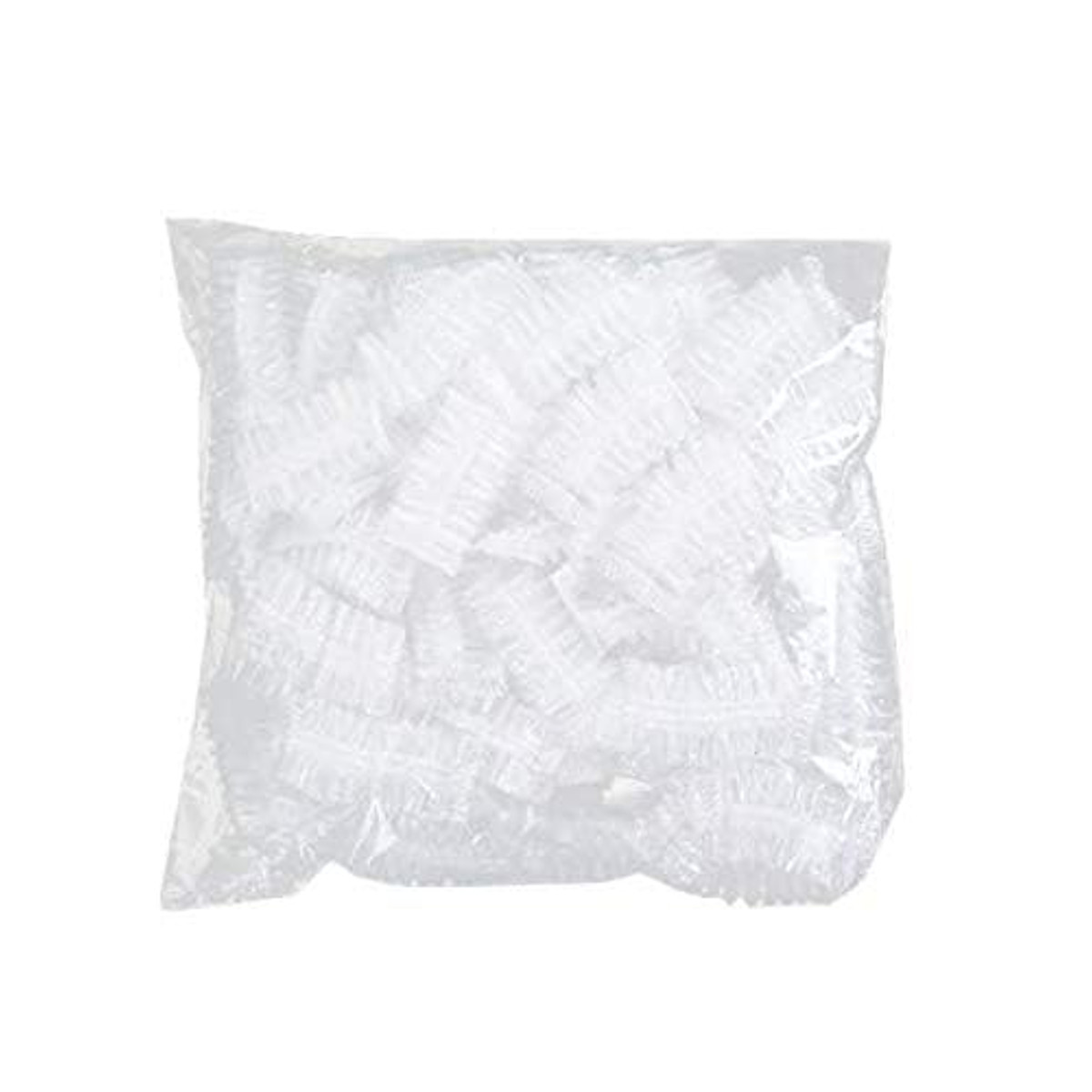 DNHCLL 100PCS Ear Protector Caps Disposable Elastic Clear Shower Water Ear Covers Large For Hair Dye, Shower, Bathing Ear Cover Caps,Spa Home Use Hotel and Hair Salon