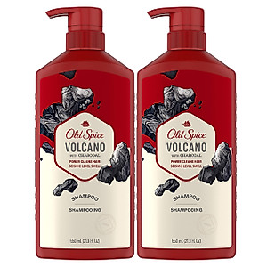 Old Spice Charcoal Shampoo for Men, 21.9 Oz Each, Twin Pack