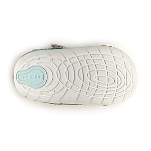 Stride Rite baby girls Soft Motion Kylo Sneaker, Silver/Multi, 5 Toddler US