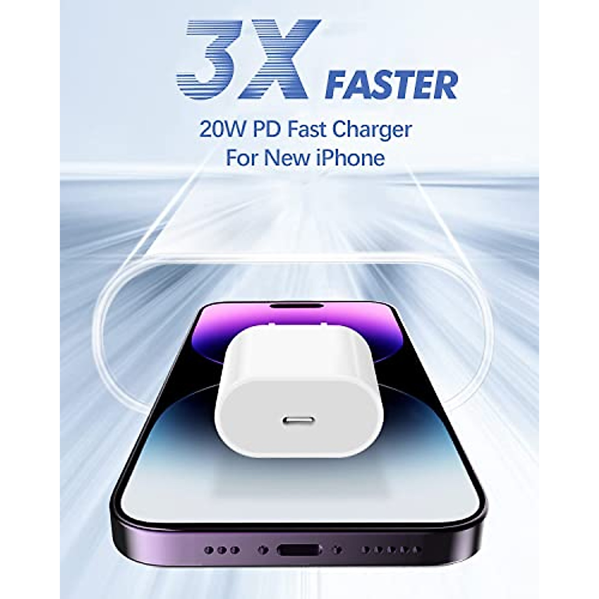 iPhone Fast Charger Block, IPREMIUM 2-Pack 20W USB C Wall Cube Charger PD 3.0 Power Adapter for iPhone 14/14 Pro/14 Pro Max/14 Plus/13/13 Pro Max/ 13 Pro/ 12/12 Pro Max/11/Xr/X, iPad Pro, AirPods Pro