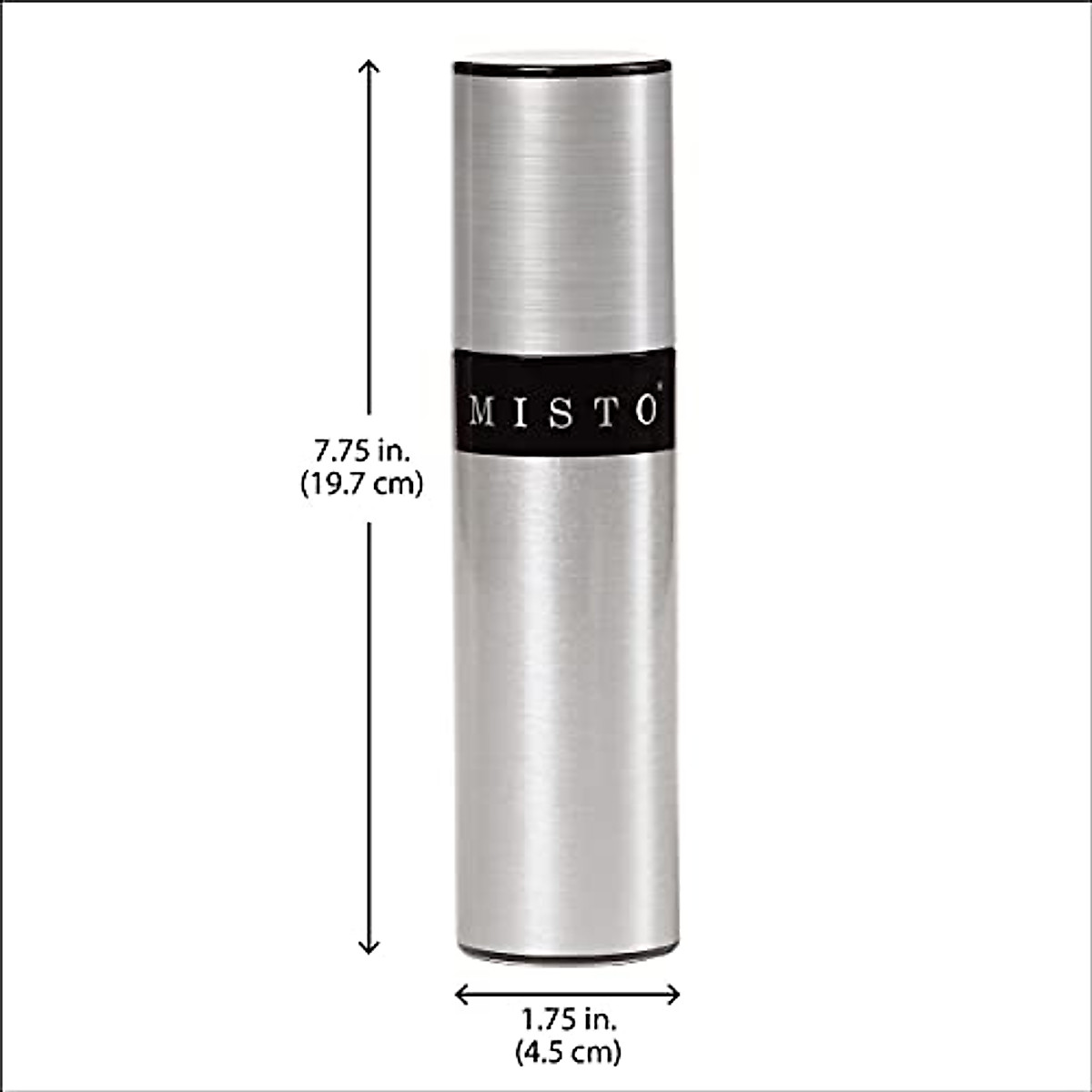 Misto Brushed Aluminum Oil Sprayer, Silver