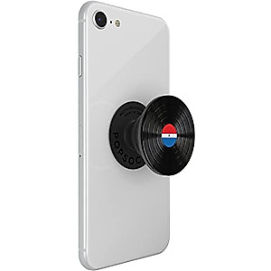 PopSockets Phone Grip with Expanding Kickstand, Backspin PopSocket, Spinning PopSockets - Vinyl Record
