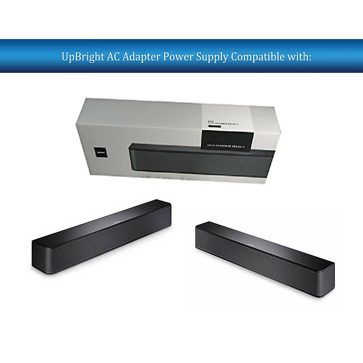 UpBright 20V AC/DC Adapter Compatible with Bose Solo TV Speaker Soundbar Series II 2 Sound bar Home Theatre System 418775 845194-1100 8451941100 845194-110 845194110 DC20V 30W 20VDC 1.8A Power Supply