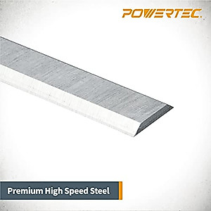 POWERTEC 128184 12-1/2-Inch Planer Knivies for Wilton 34463, HSS, Set of 2